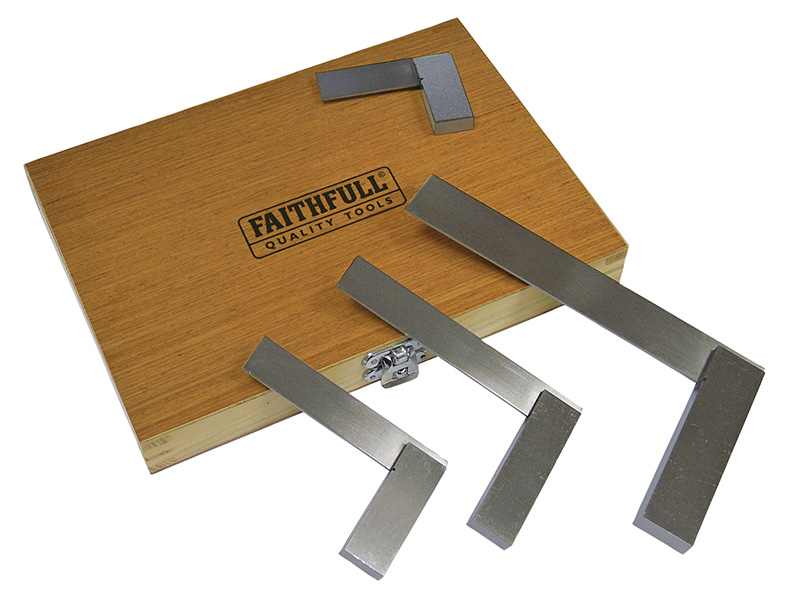 Engineer's Squares Set, 4 Piece (50, 75, 100, 150mm) | ToolStop.ie ...