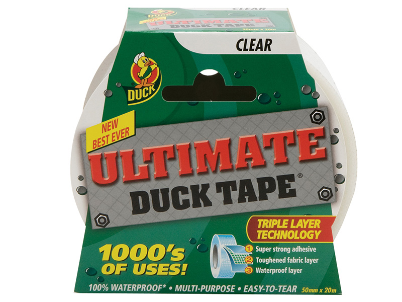 Duck Tape® Ultimate 50mm x 20m Clear | ToolStop.ie - Ireland's Best ...
